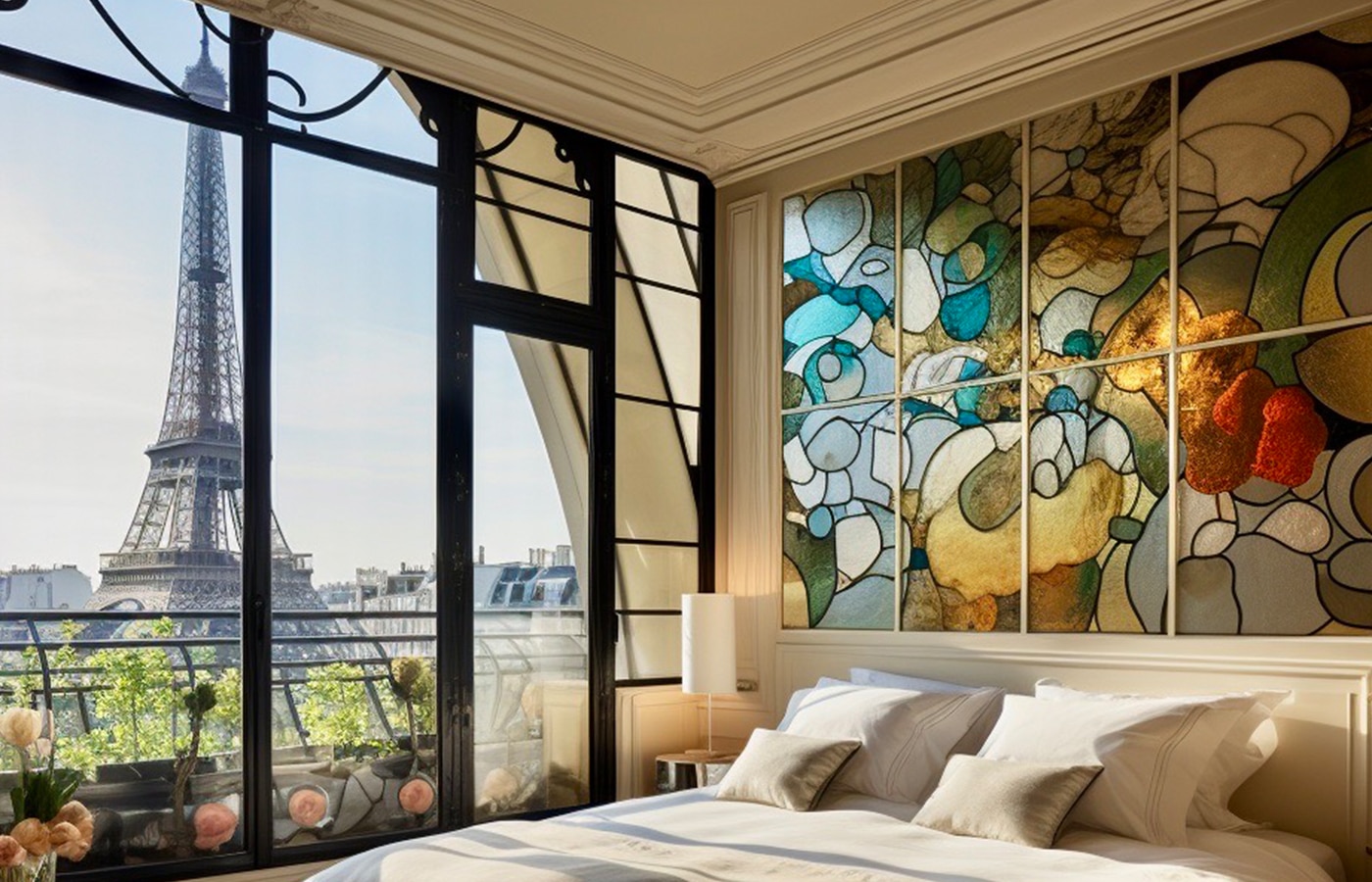 Vitrail contemporain Paris – Atelier de vitrail sur mesure